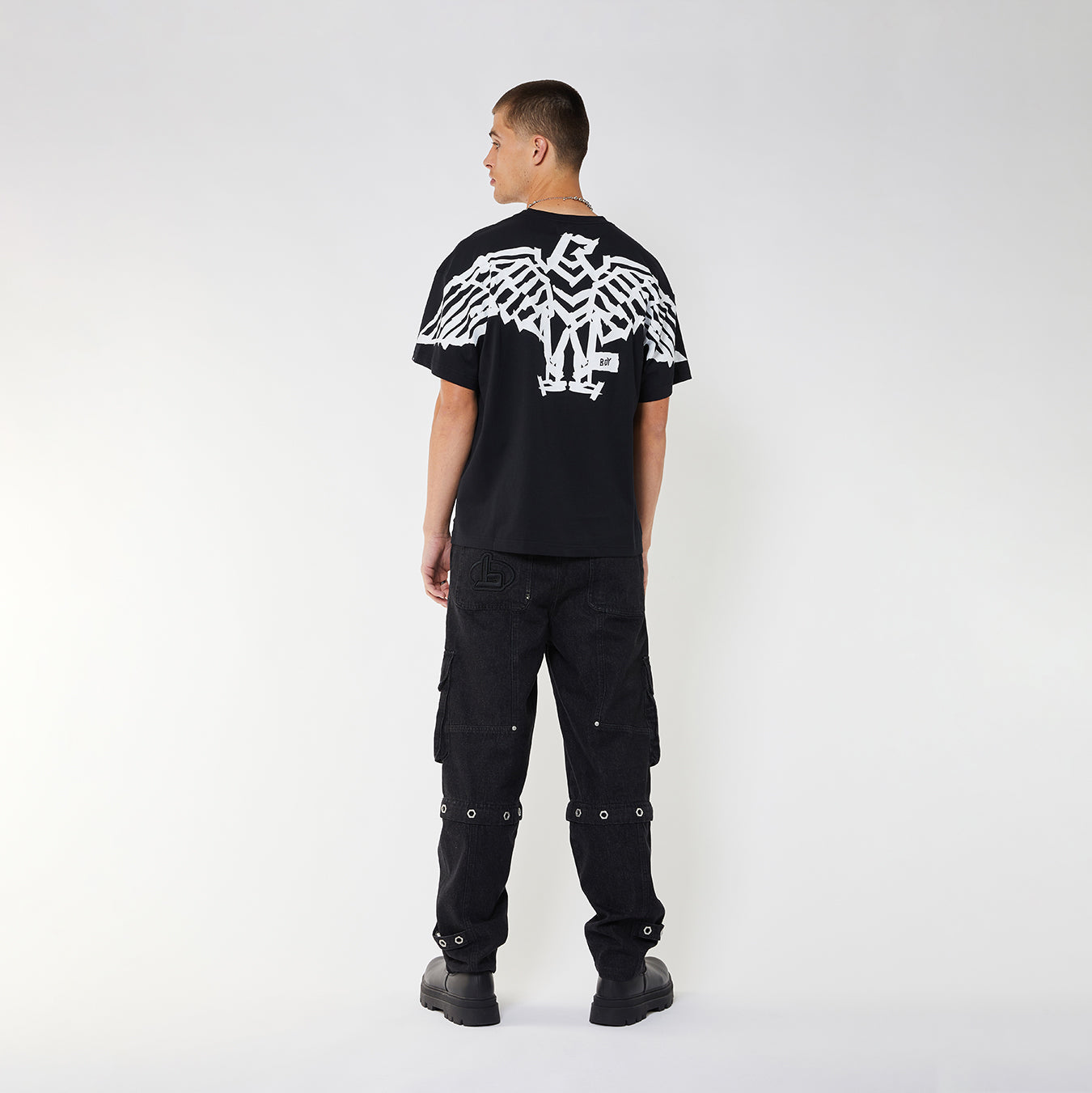 BOY TAPE EAGLE BACKPRINT TEE - BLACK | BOY-London.com – BOY BOY TAPE EAGLE BACKPRINT TEE - BLACK | BOY-London.com – BOY